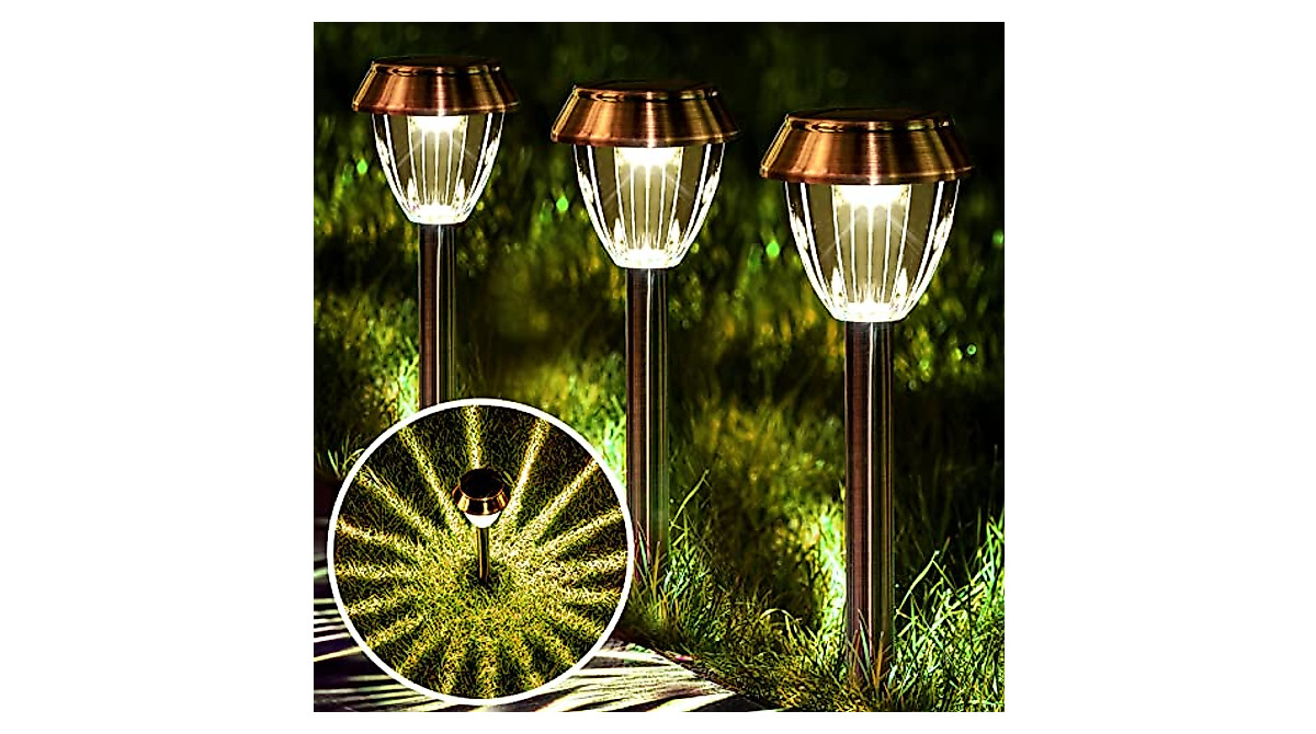 SOLATINO Solar Pathway Lights - Bright & Waterproof