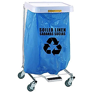 Resilia Heavy Duty Soiled Linen Bags - Hospital Waste Disposal, Laundry Bag, Trash Liner, Sanitary Storage, Dark Blue, 33 Gallon, 29x43 inch, 25 Bags