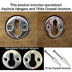 Oxford Farmhouse Wall Hook Coat Rack with Mirror & Shelf, Towel Hook, Purse Hook, Rustic Hook, Key Hooks - 20 Colors, Special Walnut