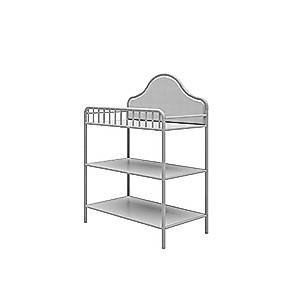 Little Seeds Piper Upholstered Metal Changing Table, Nursery Furniture, Dove Gray
