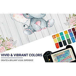 Allenjoy Rustic White Wood Elephant Backdrop Supplies for Baby Shower Pink Floral It's a Girl Newborn Kids Birthday Party Decorations Studio Cake Smash Candy Dessert Photography Banners Props