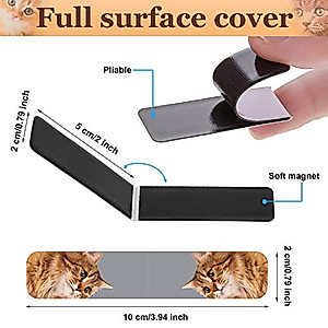 30 Pieces Cats Magnetic Bookmarks Cute Cats Magnetic Page Markers Pets Magnetic Page Clips Bookmark for Students Teachers School Home Office Reading Stationery, 15 Designs