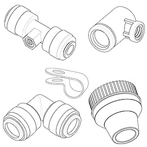 Patio Misting System with Brass/Stainless Steel Misting Nozzle. Outdoor Cooling System. 24 Ft 1/4'' Beige Tubing - 4 Nozzles System. Best Mistcooling system. Patio Misting | Outdoor Living | Drip Irrigation System
