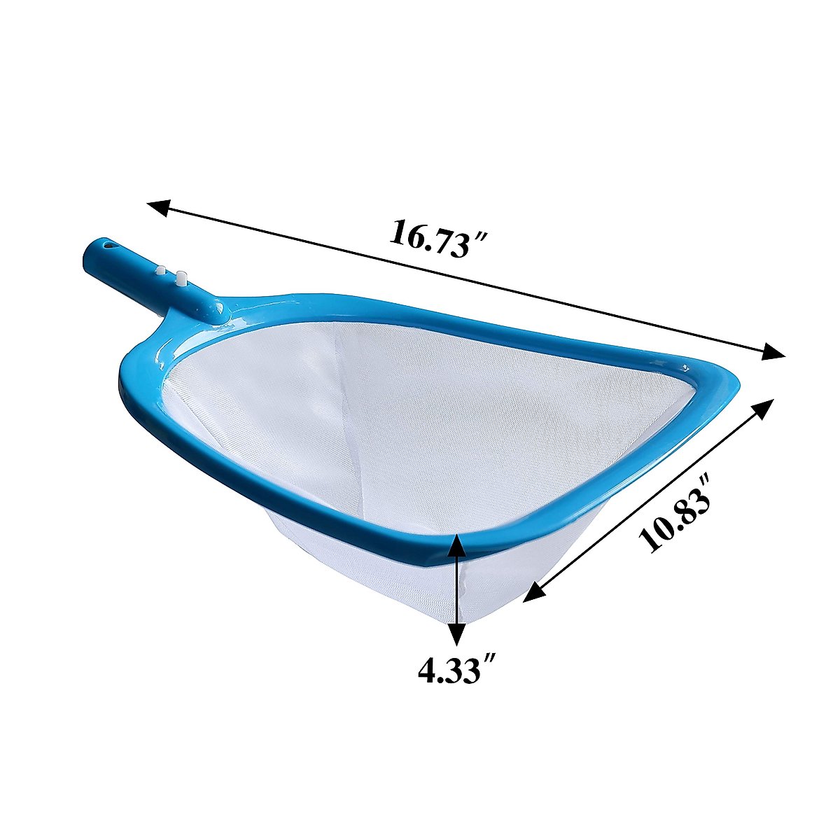ATIE Pool Spa Leaf Skimmer Net with White Ultra Fine Mesh with 4" Deep Pocket Great for Removing Leaves & Debris in In-Ground Pool Spa and Above Ground Pool, Inflatable Pool, Hot Tub, and Fountain