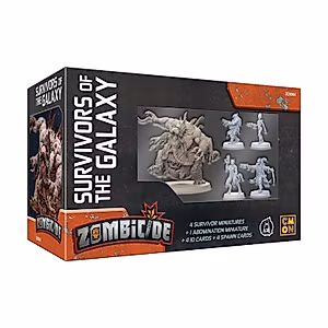CMON Zombicide Invader Survivors of The Galaxy Box Set - Unite Alien Races to Face The Xenos Threat! Cooperative Strategy Game with Tabletop Miniatures, Ages 14+, 1-6 Players, 1 Hour Playtime, Made