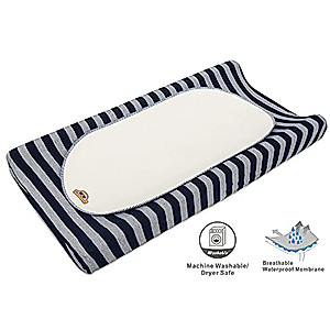 Longer Waterproof Changing Pad Liners for babies 3 Count by BlueSnail (snow white, 13.3"x26")