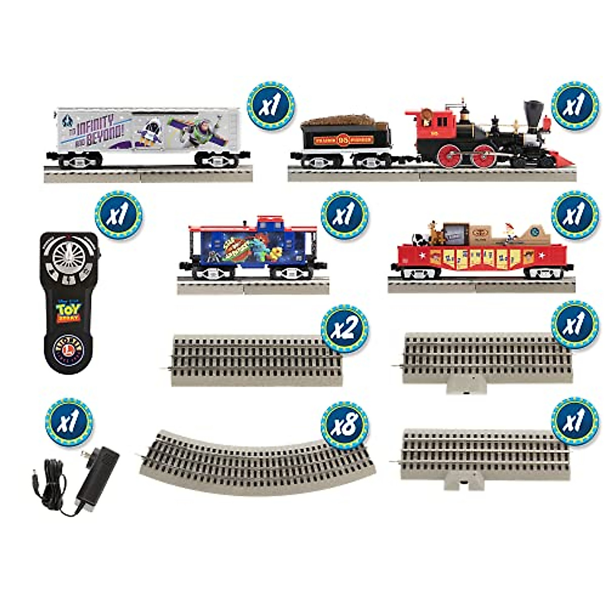 Lionel Pixar's Toy Story Electric O Gauge Model Train Set w/Remote and Bluetooth Capability