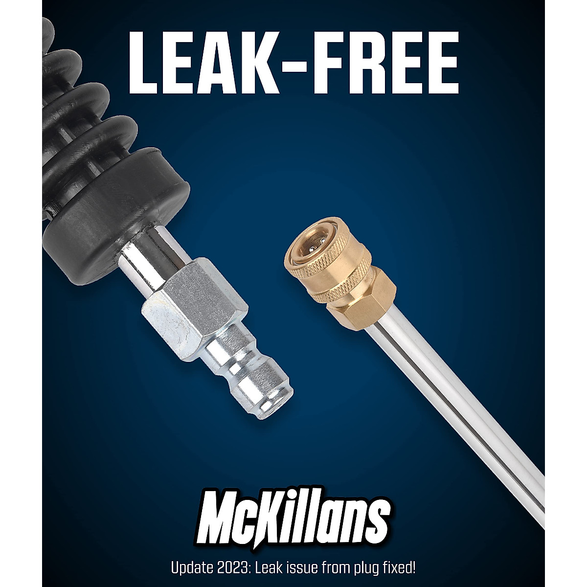 McKillans® Car Pressure Washer Extension Wand - Power Washer Wand Extension for Car Wash - Short Pressure Washer Wand Replacement - Pressure Washer Accessories & Attachments - 1/4” Quick Connect Plug