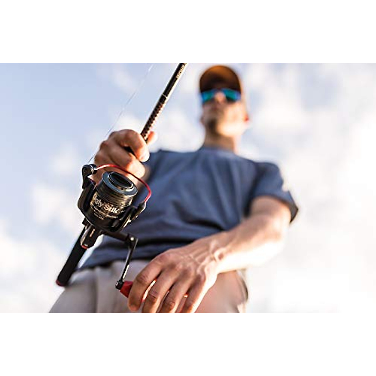 Ugly Stik Ugly Tuff Spinning Spinning Reel, Size 25, 5 Stainless Steel Ball Bearing System, Oil Felt Front Drag Drag, Max of 16.5lb I 7.5kg, Black