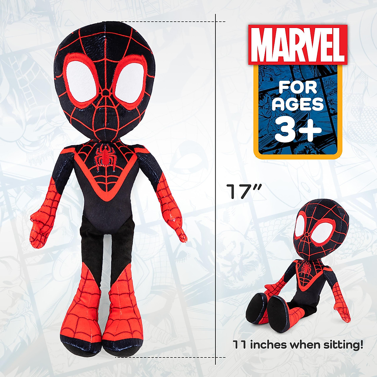 Jay Franco Monster Jam Truckin' Pals Megalodon Pillow Buddy - Super Soft Polyester Microfiber, 14 inches