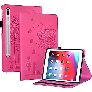 Galaxy Tab S9 Plus/S8+/S7 FE/S7+ Case with S Pen Holder [SM-X810/X816B/X818U/X800/X806/T730/T736B/T970/T975] - Shockproof Stand Folio Case for Samsung Tablet S9+ 2023 12.4