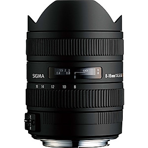 Sigma 8-16mm f/4.5-5.6 DC HSM FLD AF Ultra Wide Zoom Lens for APS-C sized Sony Digital DSLR Camera