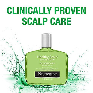 Neutrogena Soothing & Calming Healthy Scalp Conditioner to Moisturize Dry Scalp & Hair, with Tea Tree Oil, pH-Balanced, Paraben-Free & Phthalate-Free, Safe for Color-Treated Hair, 12oz