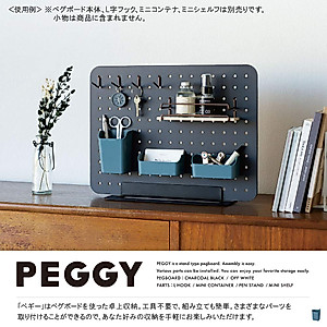 King Jim PGP03 PEGGY Pen Stand, Perforated Board, Dedicated Parts, Blue