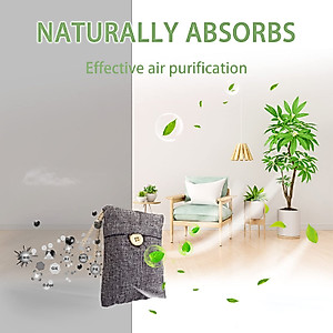 Charcoal Bags Odor Absorber (10x100g+4x200g) Activated Bamboo Charcoal Air Purifying Bags Charcoal Odor Eliminating Bags for Home & Car Shoes, Closet, Pet -14 PACK