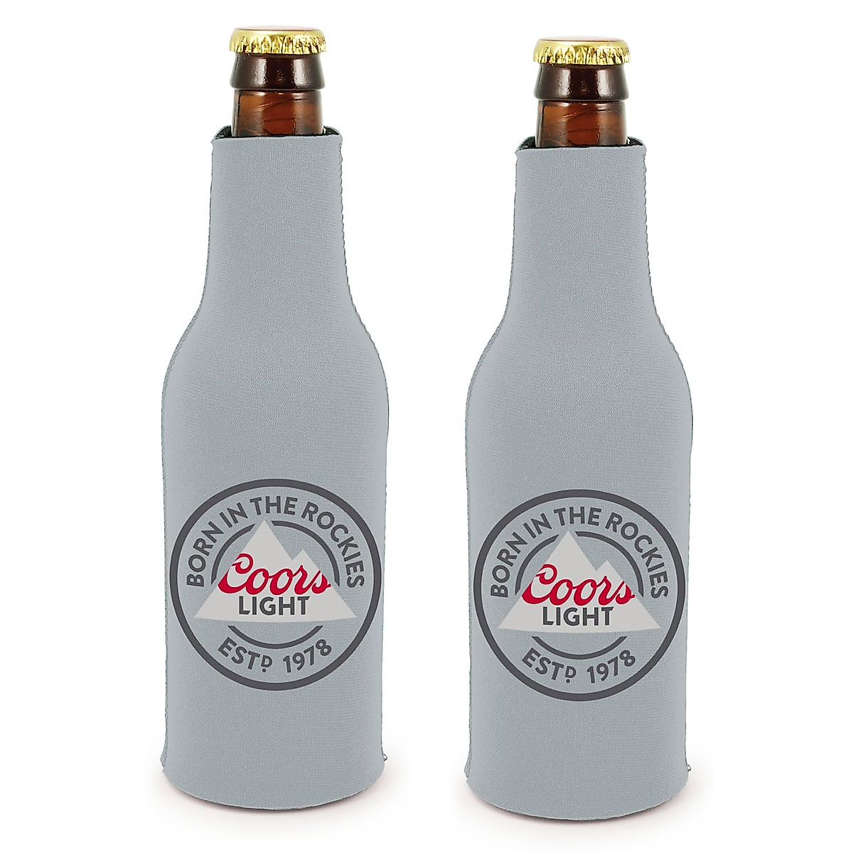 Kolder Licensed Beer Coolie Insulator Sleeve Holder Huggie Can & Bottle Set