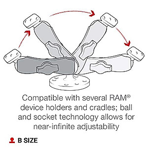 RAM Mounts GPS RAM-B-238U Diamond Ball Base with B Size 1" Ball