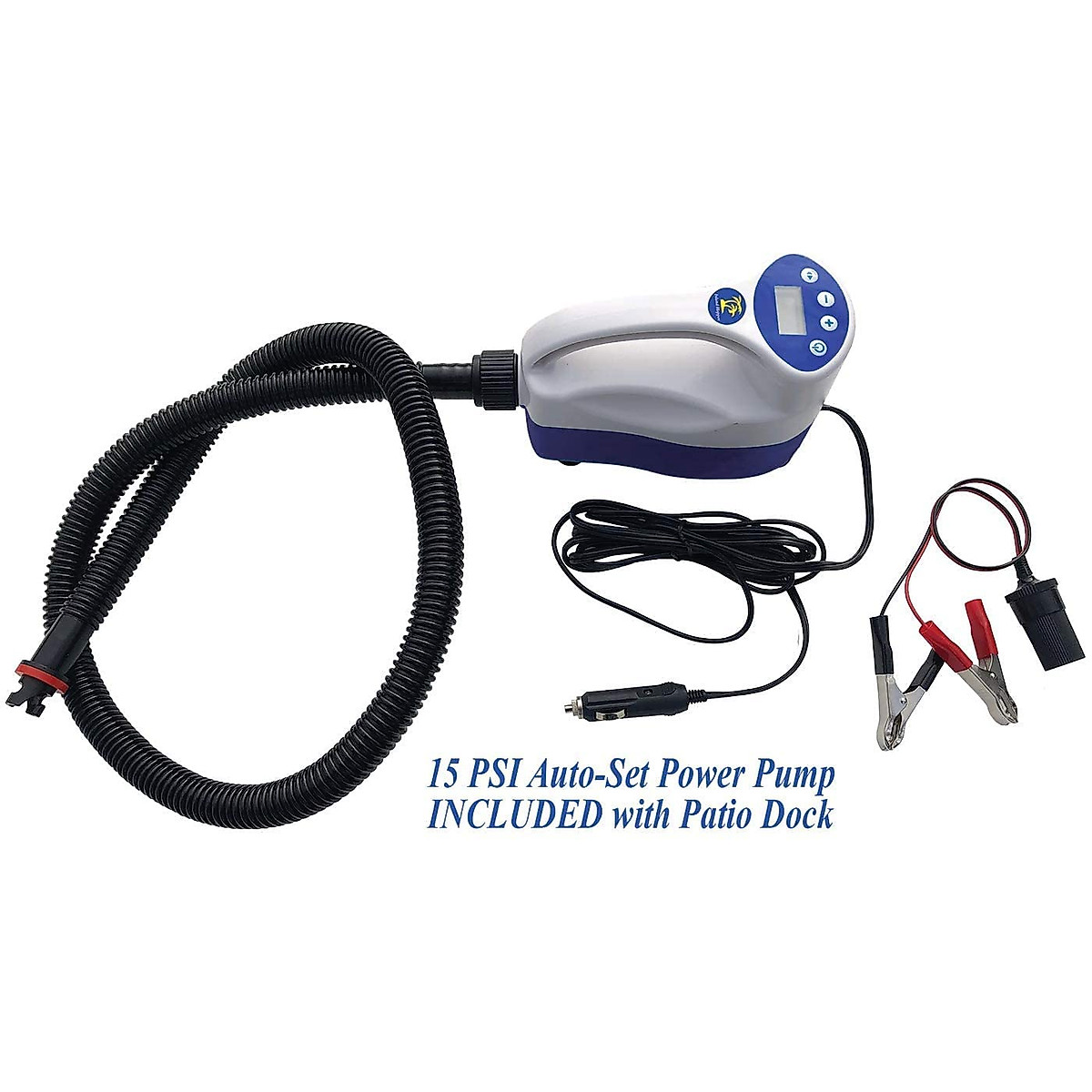 Island Hopper Patio Dock 15 Foot Inflatable Swimming Water Platform Dock (A 15' Patio Dock)