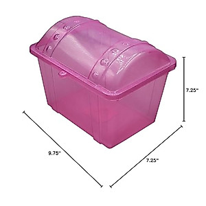 Romanoff Jr. Treasure Chest, Pink Sparkle, Pack of 3
