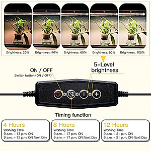 Grow Light Strips, LED 150-Bulb 3500K Dimmable Full Spectrum Plant Growing Lamp Bars for Indoor Plants Hydroponic Veg Succulent Seedling, Daisy-Chain Design