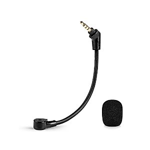 AKKE Hyperx Headset Mic Replacement Cloud Flight 3.5mm Jack Detachable Microphone Boom Noise Cancelling Compatible for Kingston HyperX Flight, Flight S,Gaming Headsets