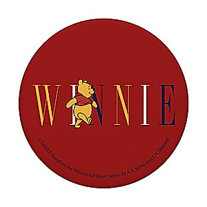 Disney Winnie The Pooh Winnie Text PopSockets Swappable PopGrip