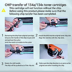 greencycle Compatible Toner Replacement for Hp 134A Black Toner Cartridge[Use Requires Manual Installation of OEM CHIP] Use for Laserjet M209dw MFP M234dw M234sdw M234sdn Printer(NO CHIP.2Pk)