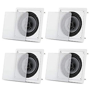 Acoustic Audio CS-I83S-2PR 300 Watt 8" 3-Way Home Theater in-Wall/Ceiling Speakers (2-Pair)
