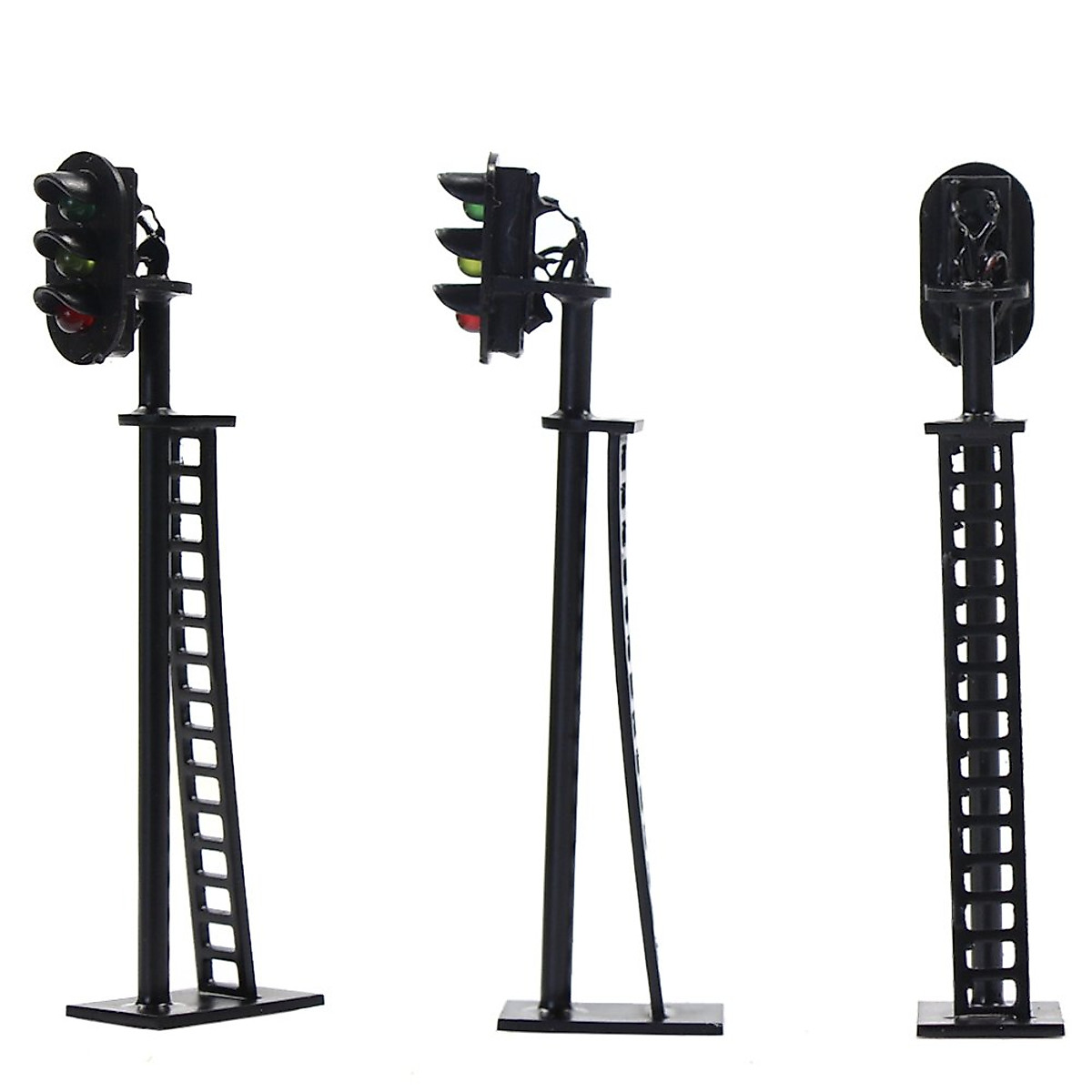 JTD04 5pcs Model Railway 3-Light Block Signals G/Y/R HO Scale 6.8cm 12V Led New