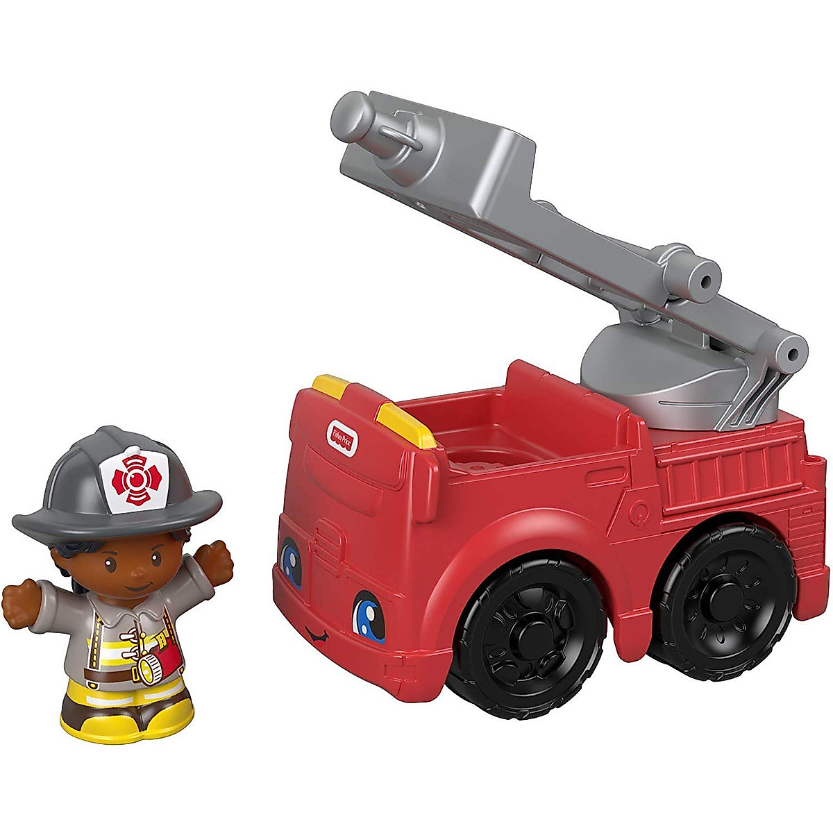Fisher-Price Little People Rescue Fire Truck and Helpful Harvester Tractor Bundle