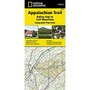 Appalachian Trail: Bailey Gap to Calf Mountain Map [Virginia] (National Geographic Topographic Map Guide, 1504)