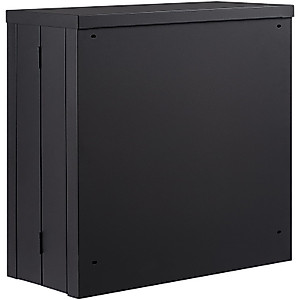 VEVOR Metal Garage Locker Mounted 26" Small Tool Chest 240 LBS Loading Capacity Adjustable Shelf Magnetic Door File for Warehouse Office Home Black