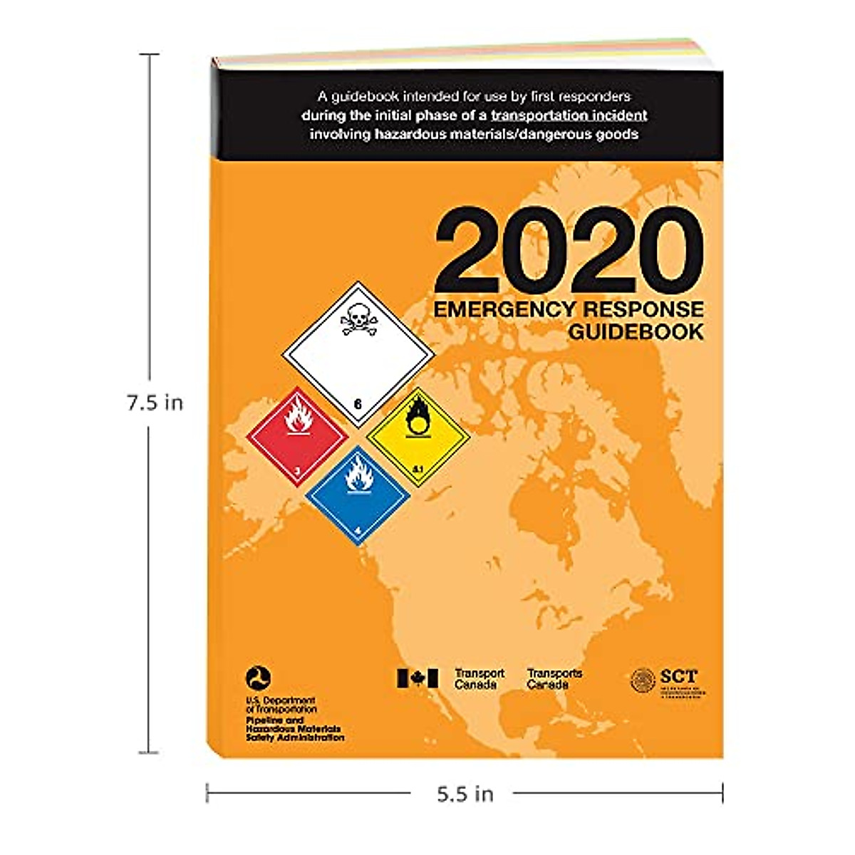 2020 Emergency Response Guidebook (ERG) - English - 5.5" x 7.5" (Standard Size), Softbound - J. J. Keller & Associates - Helps Satisfy 49 CFR 172.602 DOT Requirement