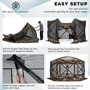 MASTERCANOPY 12x12 Portable Screen House Room Pop up Gazebo Outdoor Camping Tent with Carry Bag (12x12,Camouflage)