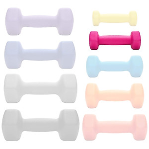 Philosophy Gym Neoprene Dumbbell Hexagon Hand Weights, 2 lb Pair - 4 lb Total