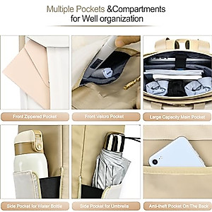 Personalized Initial Laptop Tote Bag Women-15.6" Backpack Purse with USB Port, 2023 Christmas Gift/Birthday Gifts for Women/Teen Girls/Coworker/Colleage, Waterproof Teacher Work Bag-Letter M