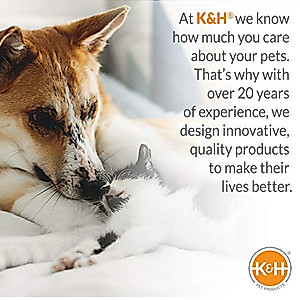 K&H PET PRODUCTS Thermo-Mod Dream Pod Heated Pet Bed 22 Inches Tan/Black