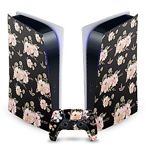 Head Case Designs Officially Licensed Anis Illustration Vintage Black Art Mix Vinyl Faceplate Gaming Skin Decal Compatible With Sony PlayStation 5 PS5 Digital Edition Console and DualSense Controller