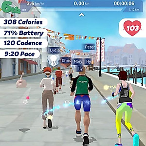Jacfit Jrun Treadmill Exercise Sensor, Free Multiplayer Online Running Workout.