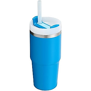 Stanley Quencher H2.0 Tumbler with Handle and Straw 14 oz | Flowstate 3-Position Lid | Cup Holder Compatible for Travel | Insulated Stainless Steel Cup | BPA-Free | Azure