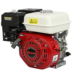 Gas Engine, 160CC 6.5 HP 4 Stroke Gasoline Motor Engine Recoil Start Go Kart Log Splitter Lifan Type Engine OHV Air Cooling Pull Start Garden Tool Gas Motor, Gas Engine Motor For H-o-n-d-a GX160