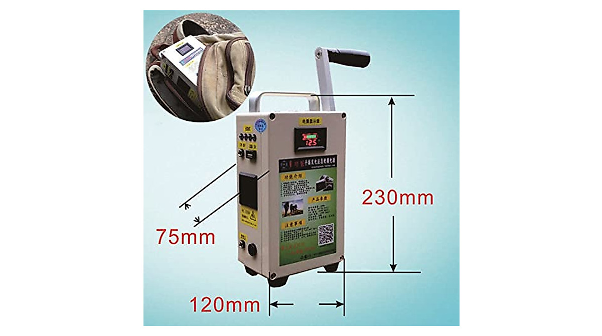 Portable Manual Hand Generator for Emergency & Outdoor Power Solutions