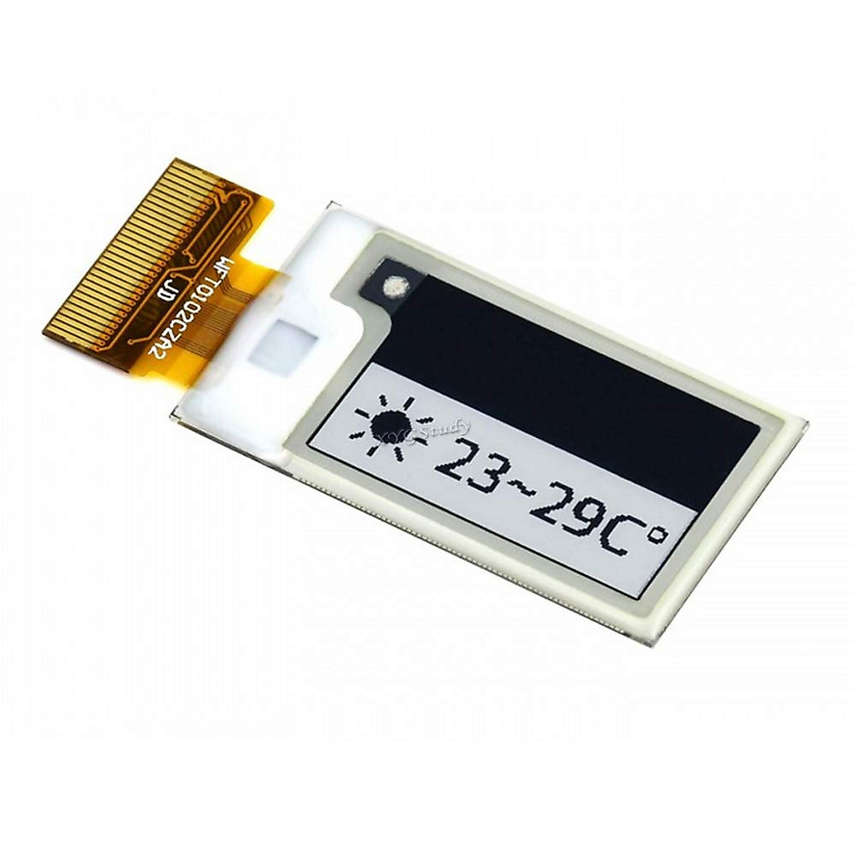 1.02 inch e-Paper E-Ink Raw Display Screen Panel 128×80 Resolution with Embedded Controller Black/White Dual-Color SPI Interface Without PCB for Raspberry Pi Jetson Nano STM32 @XYGStudy