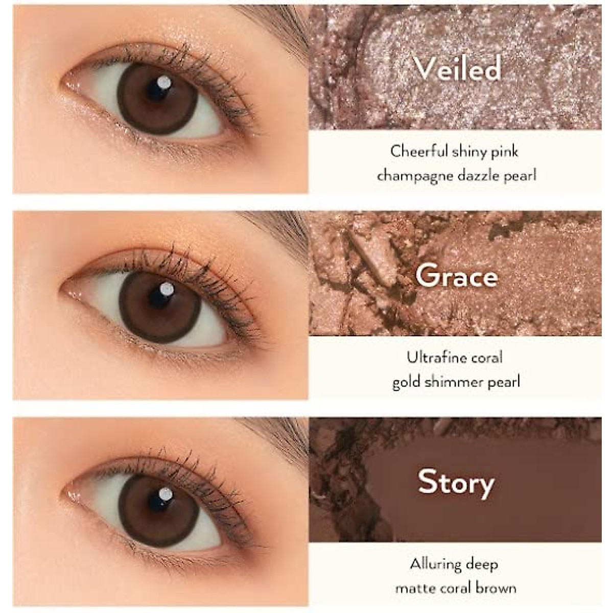 UNLEASHIA Glitterpedia Eye Palette NO.3 All of Coralpink