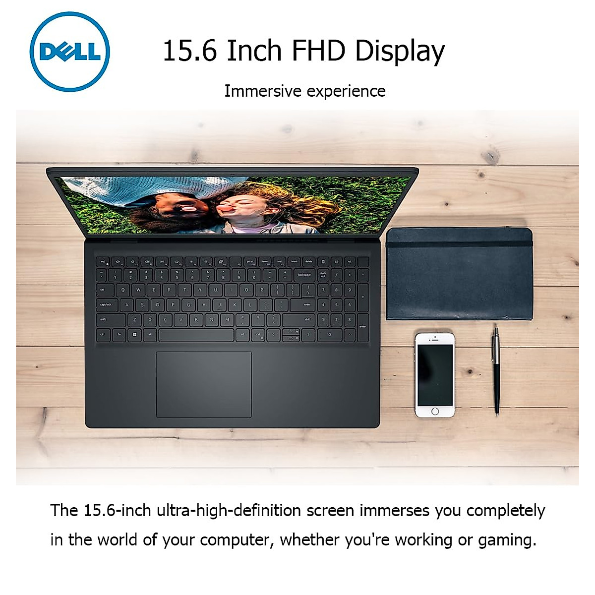Dell Inspiron 15.6 Inch FHD Business Laptop, 12th Gen Intel Core i7-1255U, 32GB RAM, 1TB SSD, Windows 11 Pro, Backlit Keyboard, HDMI, Webcam, SD Card Reader, Black