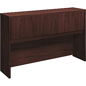 HON Lm60hutn Foundation Hutch with Doors, Compartment, 60W X 14.63D X 37.13H, Mahogany