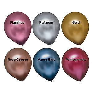 11 Inch Satin Luxe Latex Balloon Assortment - 100 Count Bag