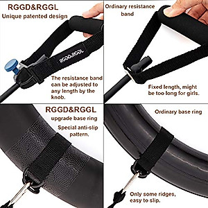 RGGD&RGGL Yoga Ball Chair, Exercise Ball with Leak-Proof Design, Stability Ring&2 Adjustable Resistance Bands for Any Fitness Level, 1.5 Times Thicker Swiss Ball for Home&Gym&Office&Pregnancy (65 cm)