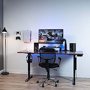 VIVO 2-in-1 Wall and Under Desk Mount Bracket Designed for PS5 Gaming Console, Playstation 5 Standard and Digital Edition, Vertical Wall Display, 2 Controller Mounts, Black, MOUNT-PS5C