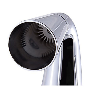 ALFI brand AB1792-PC Polished Chrome Single Hole Tall Cone Waterfall Bathroom Faucet, 1.38"L x 5"W x 11.25"H, Silver